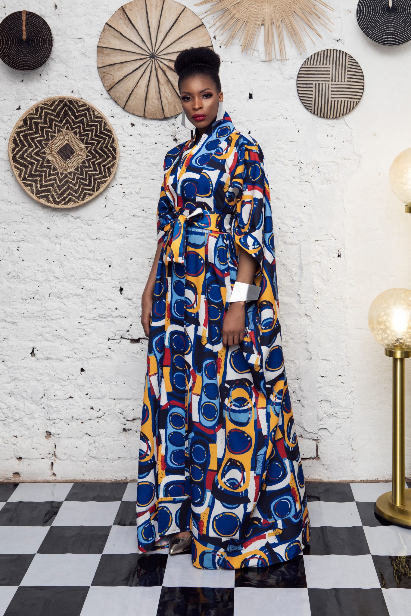 Isicholo Blue Kimono – Mantsho.com
